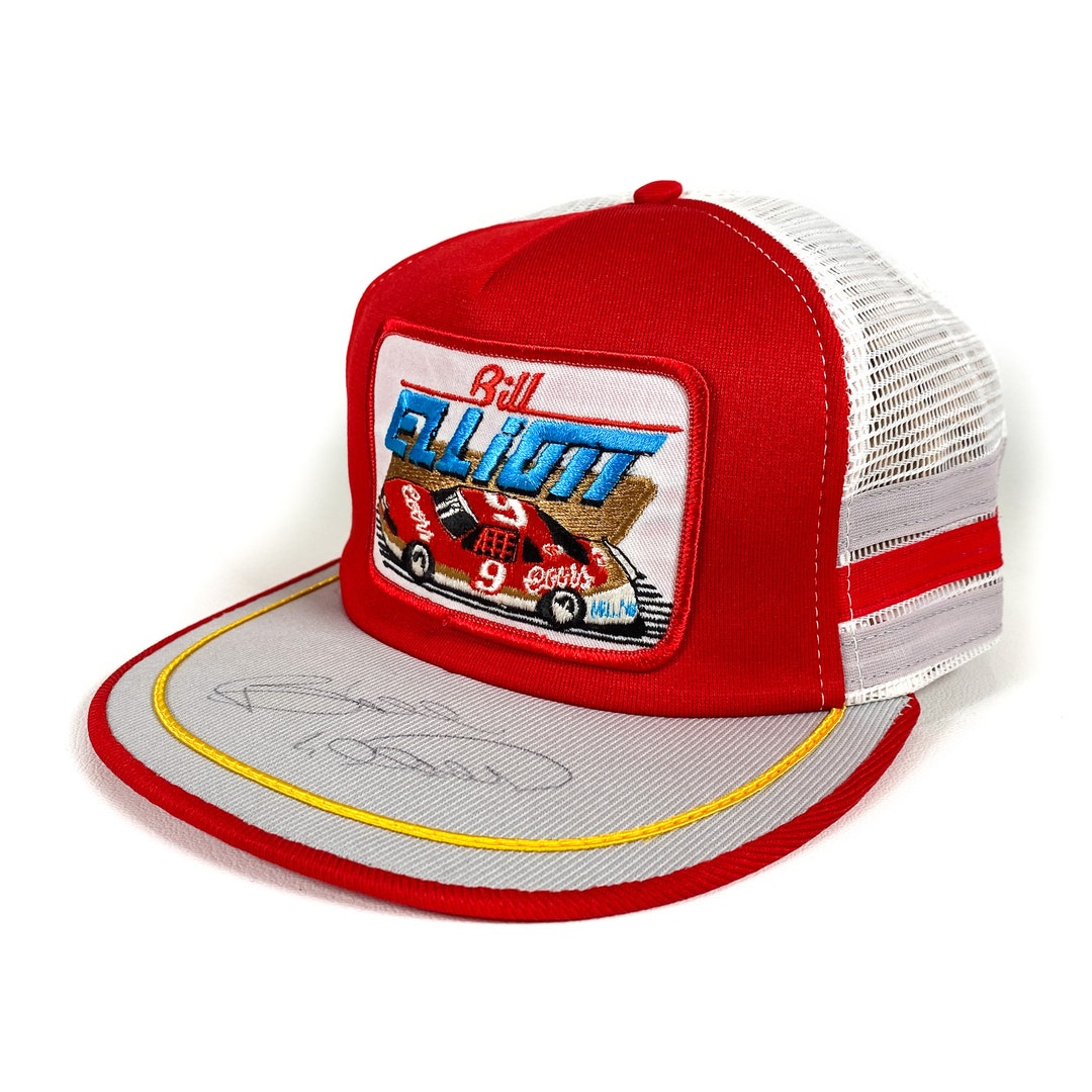 Vintage Bill Elliott 3 Stripe Trucker Hat 80s Bill Elliott Hat Vintage ...