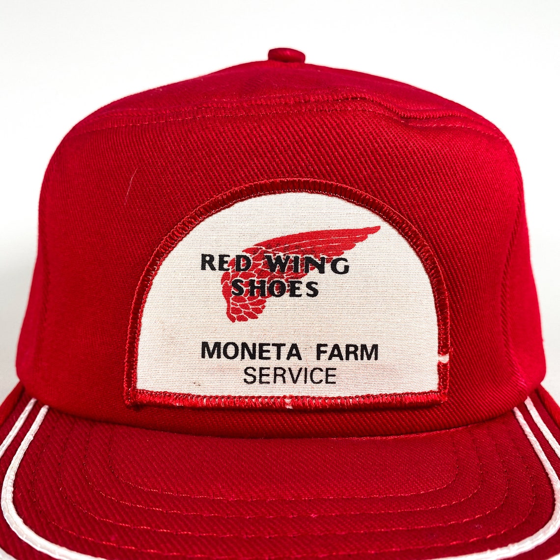 Vintage Red Wing Shoes Hat 80s Red Wing Hat Moneta Farm - Etsy
