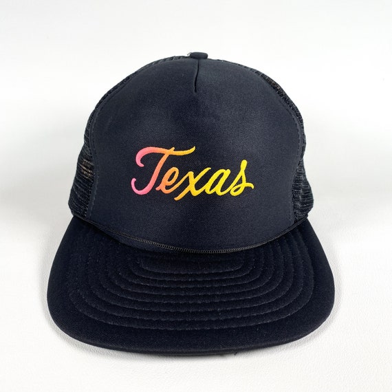 Vintage Texas Hat 80s texas cap vintage texas trucker… - Gem
