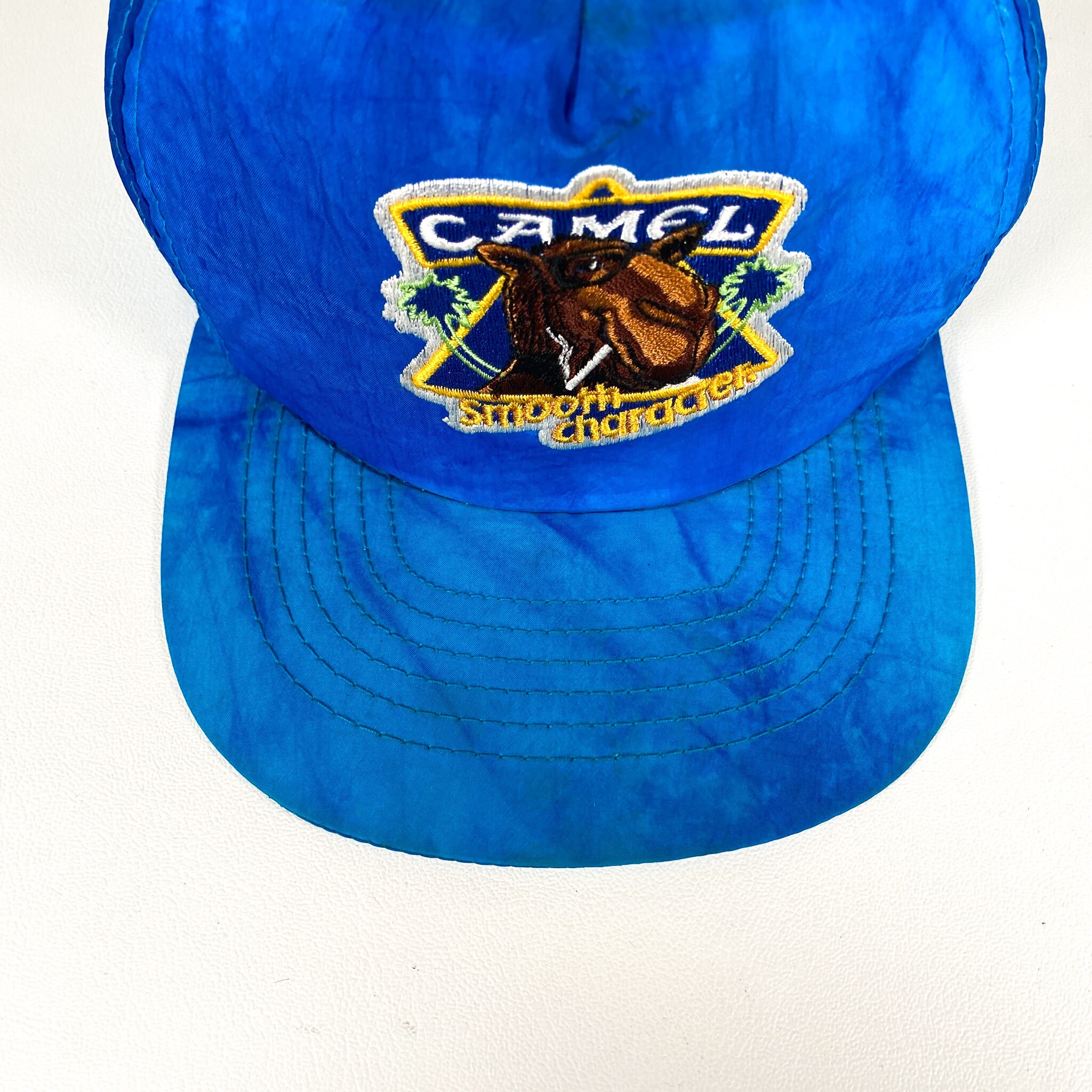 Vintage Camel Cigarettes Hat 90s Camel Hat Blue Tie Dye | Etsy