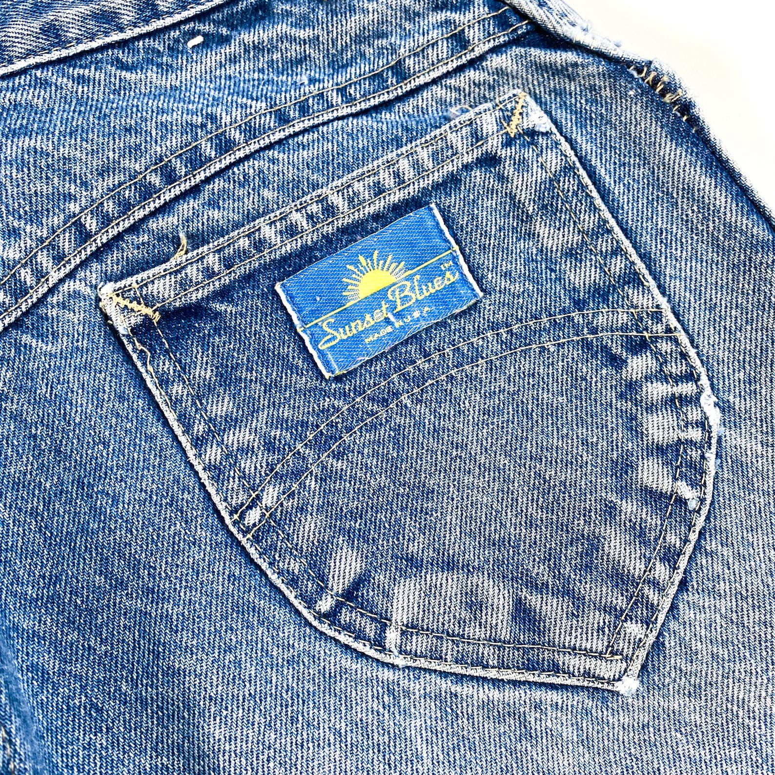 Vintage Sunset Blues Jeans 80s Sunset Blues Denim Made in Usa - Etsy UK
