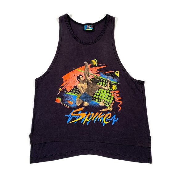 Vintage Volleyball Spike Tank Top 90s Volleyball Tank Vintage - Etsy
