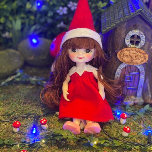 Elf Doll Christmas Girl Elf Cute Elf Dolls Wildflower - Etsy