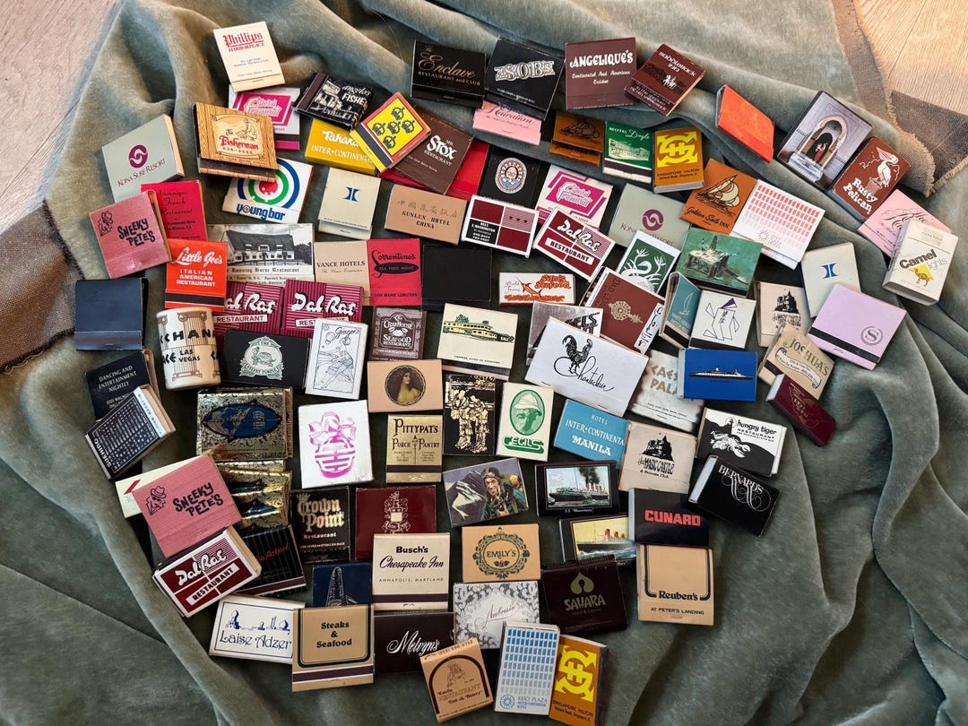 Vintage Matches Lot, Lot of 100 Vintage Matches as is Most Unstruck ...
