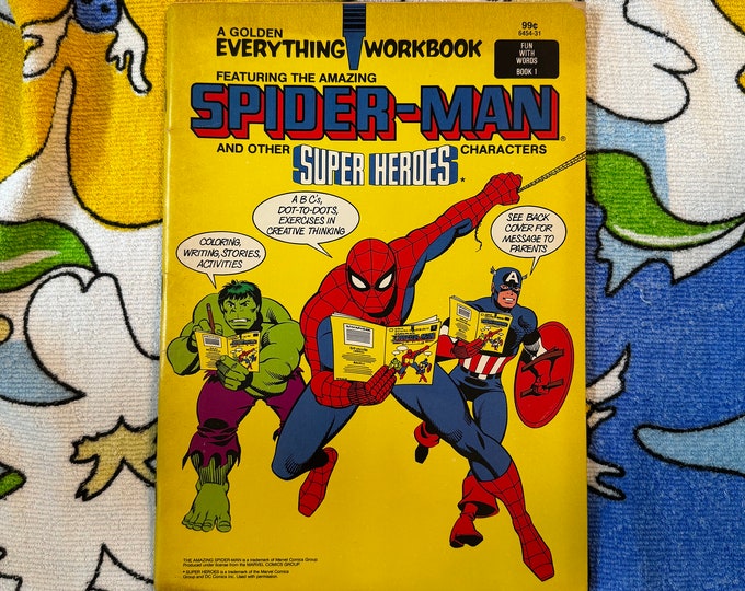 Vintage Golden Everything Workbook #1 Amazing Spider-man and Other ...