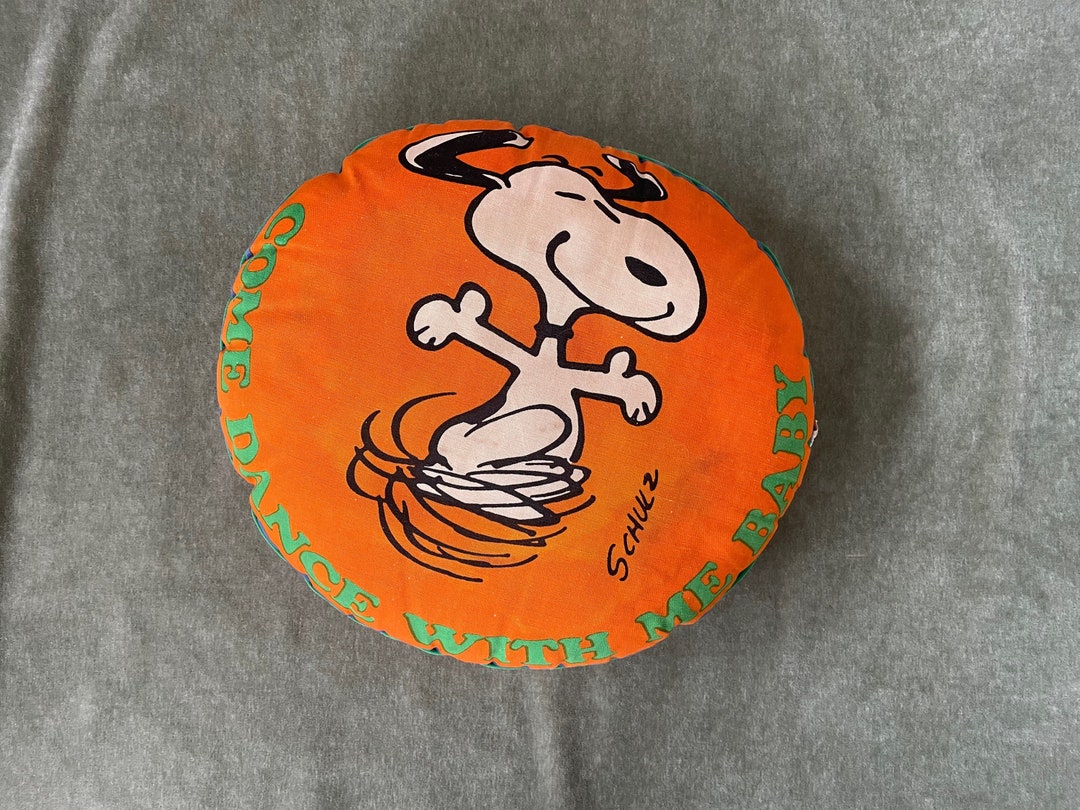 Vintage Snoopy 1971 Pillow / Come Dance With Me Baby Snoopy Decorative ...