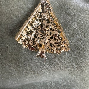 Vintage Gerry's Christmas Tree Pin: Gold Tone Rhinestone Brooch - Etsy