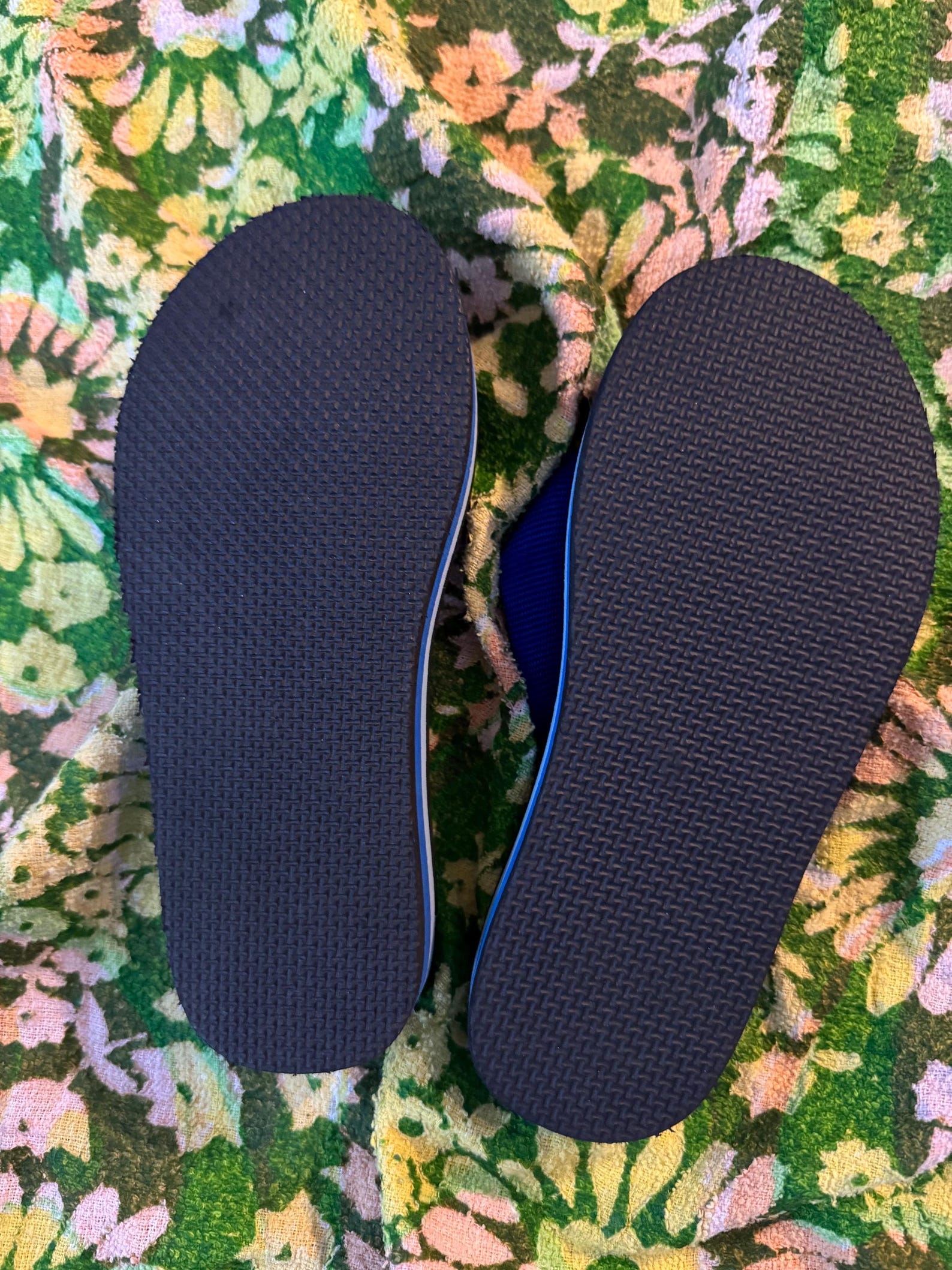Vintage Kids 70s 80s Blue Layered Flip Flop, Shades of Blue 1980s 1970s ...