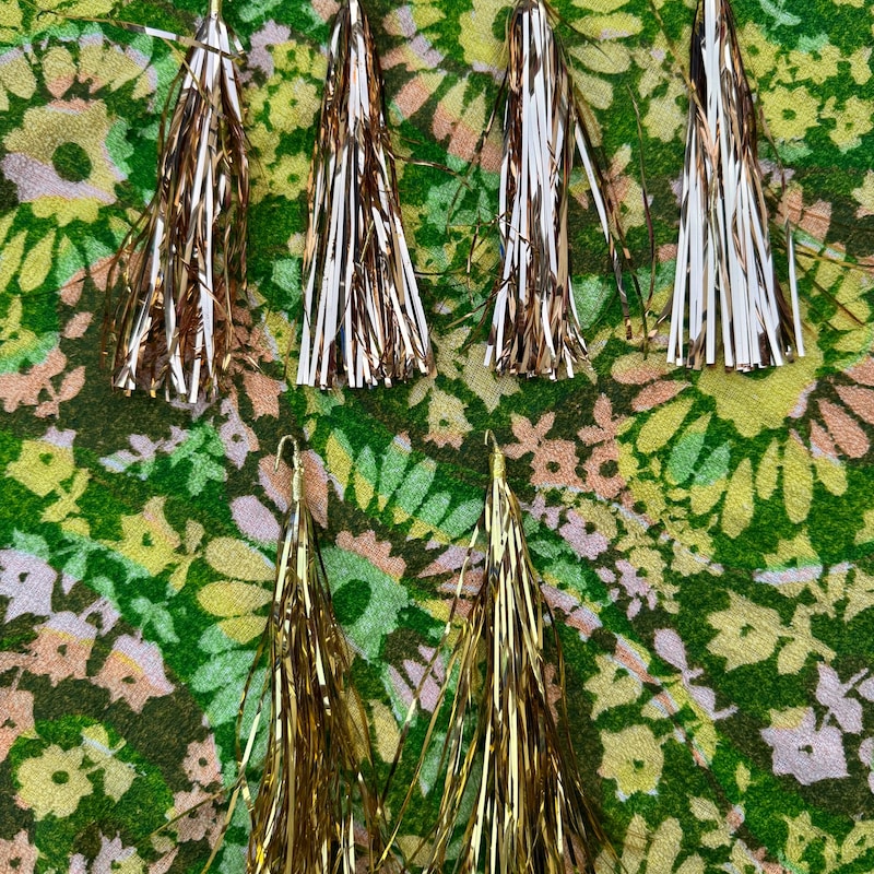 Vintage Tinsel Tassel - Etsy
