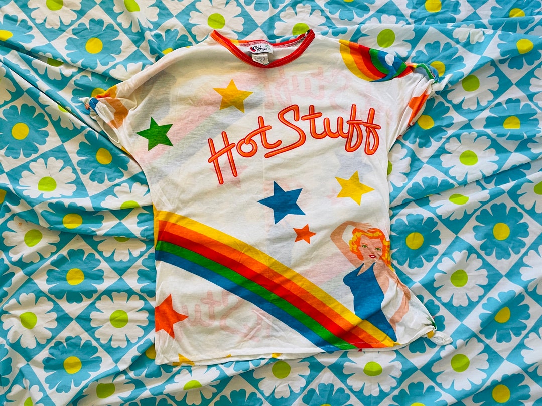 Vintage Hot Stuff 70s 80s T Shirt Rainbows Stars Hot Stuff - Etsy