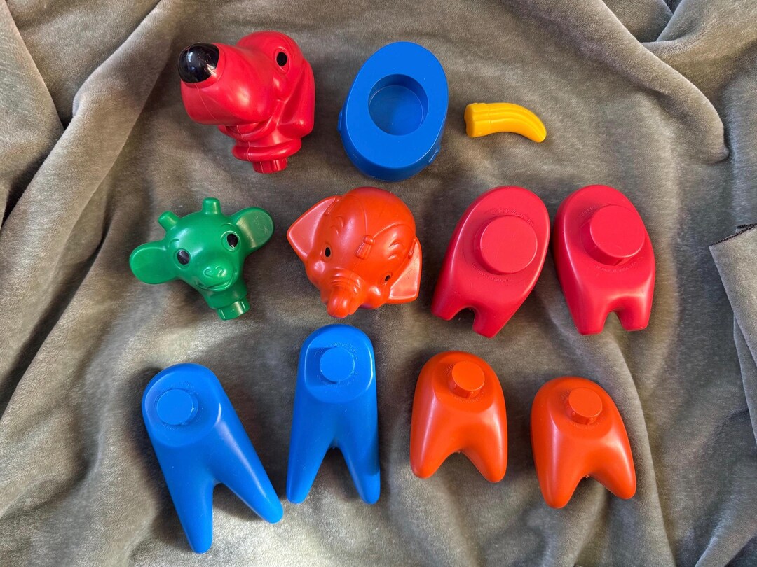 Vintage Tupperware Zoo It Yourself Animal Toys - 11 Piece Set - 1960s ...