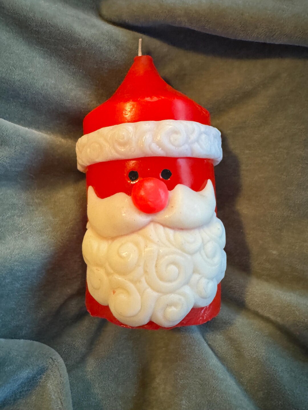 Vintage 60s 70s Hallmark Large Red Santa Candle Made in Japan Unused - Etsy