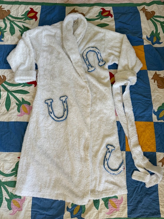 Vintage Canyon Group by Damze Horse Chenille robe, Ho… - Gem