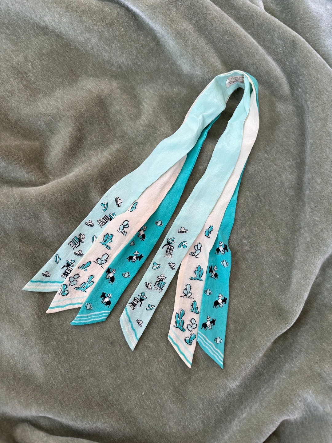 Vintage Baar Beards Silk Tri-tie Neck Tie Scarf, Baar Beards Silk Tri ...