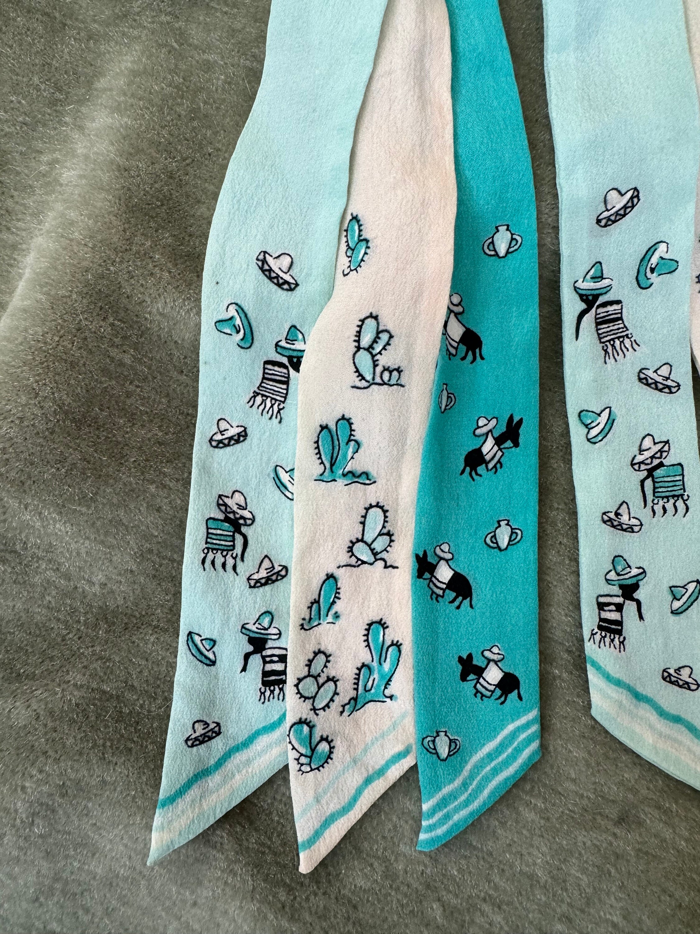 Vintage Baar Beards Silk Tri-tie Neck Tie Scarf, Baar Beards Silk Tri ...