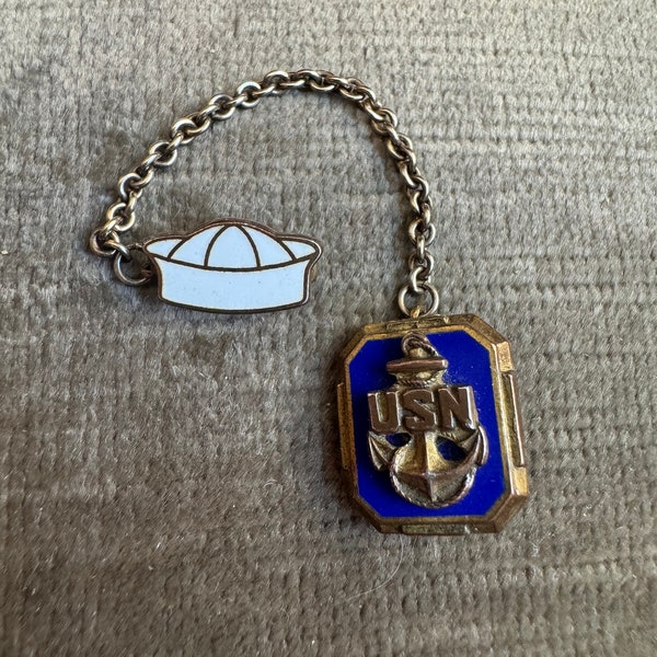 Navy Pin - Etsy