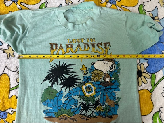 Vintage Snoopy Peanuts Lost in Paradise t shirt, Snoo… - Gem