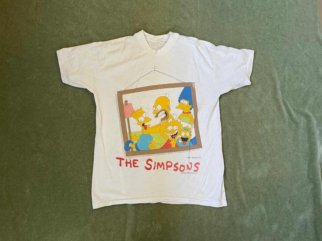 Vintage 1990s the Simpsons Family Portrait T Shirt,1990s 90s Simpsons ...