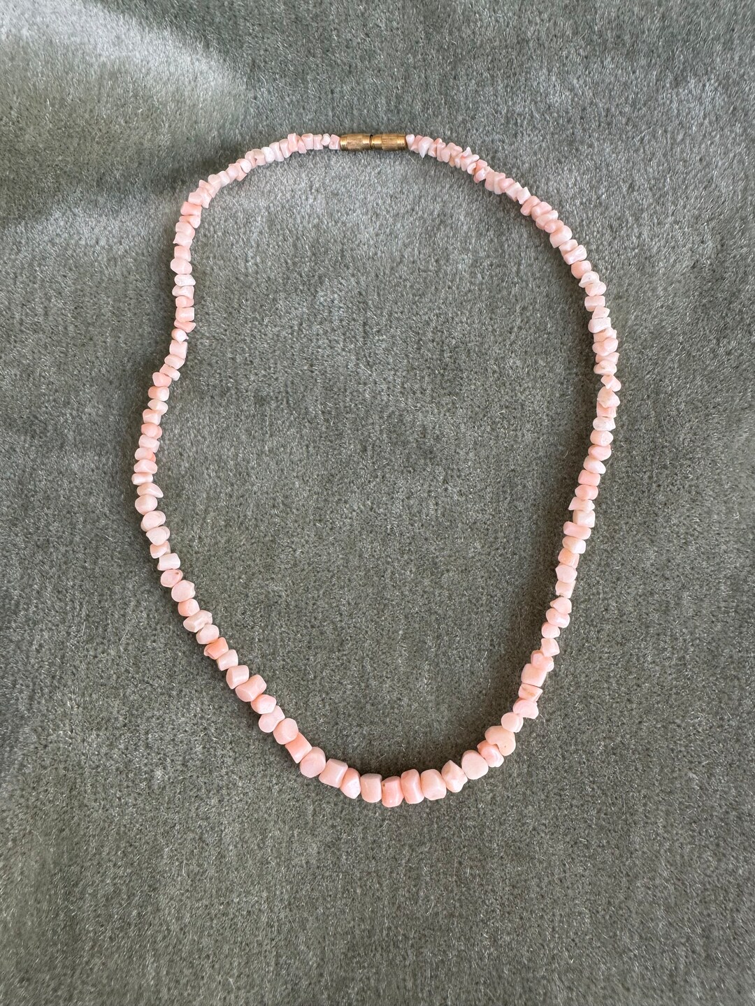 Vintage Angelskin Coral Necklace, Light Pink Angel Skin Coral Necklace ...