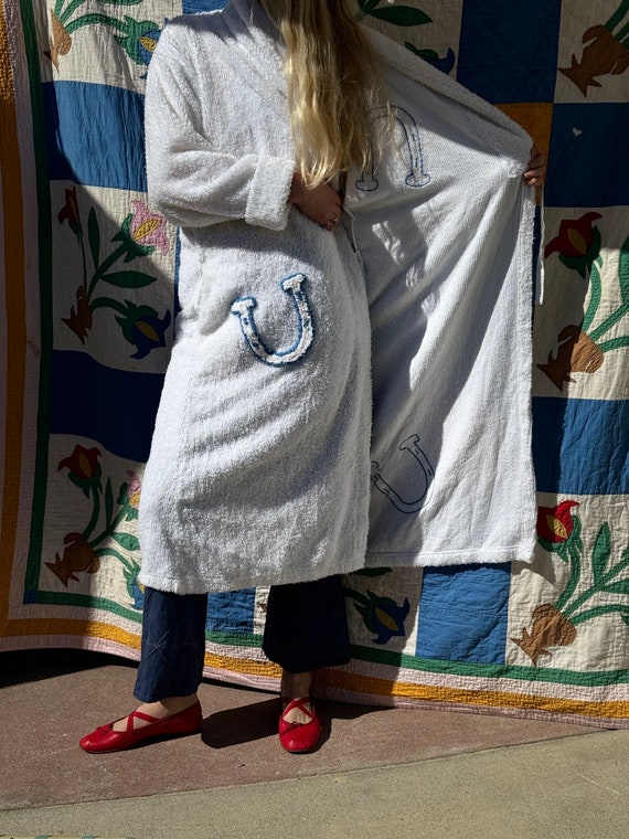 Vintage Canyon Group by Damze Horse Chenille robe, Ho… - Gem
