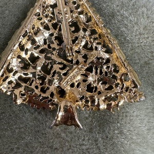 Vintage Gerry's Christmas Tree Pin: Gold Tone Rhinestone Brooch - Etsy