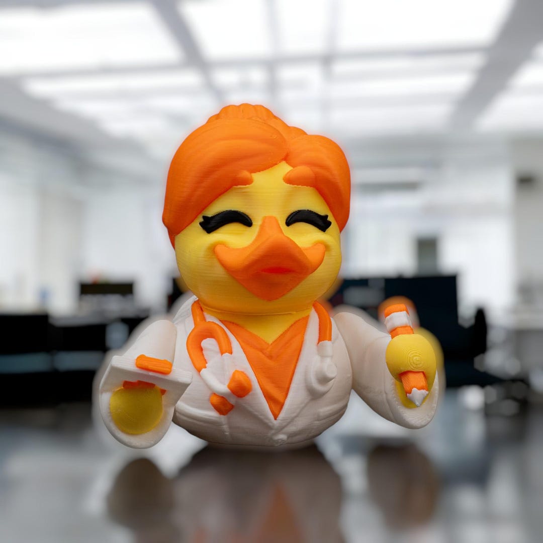 Ducktor 3D Printed Articulated Duck Figurine: Funny Jeep Duck - Etsy