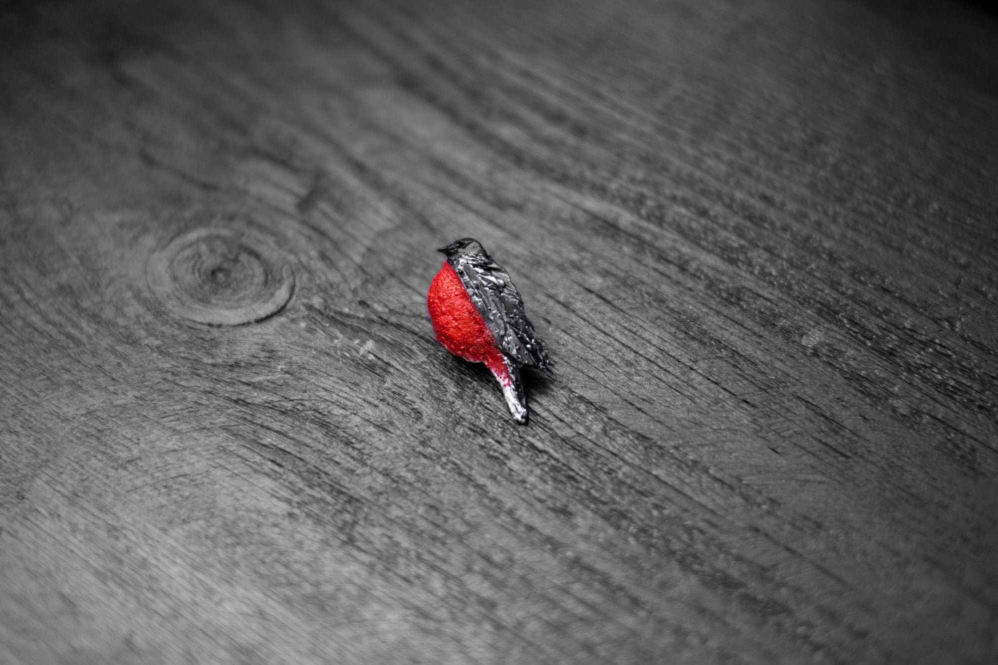 Brooch Pin Bird Polymer clay pins Red breasted robin | Etsy