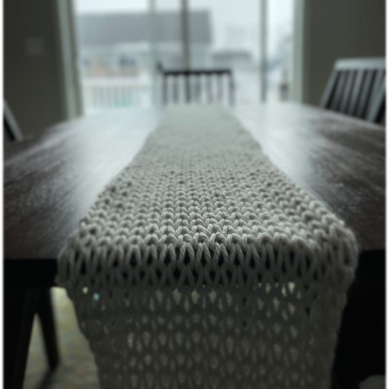 Knit Table Runner - Etsy