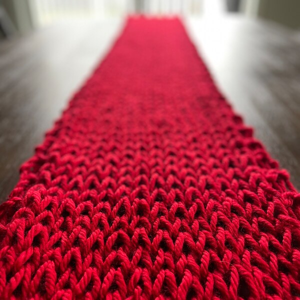 Knit Table Runner - Etsy