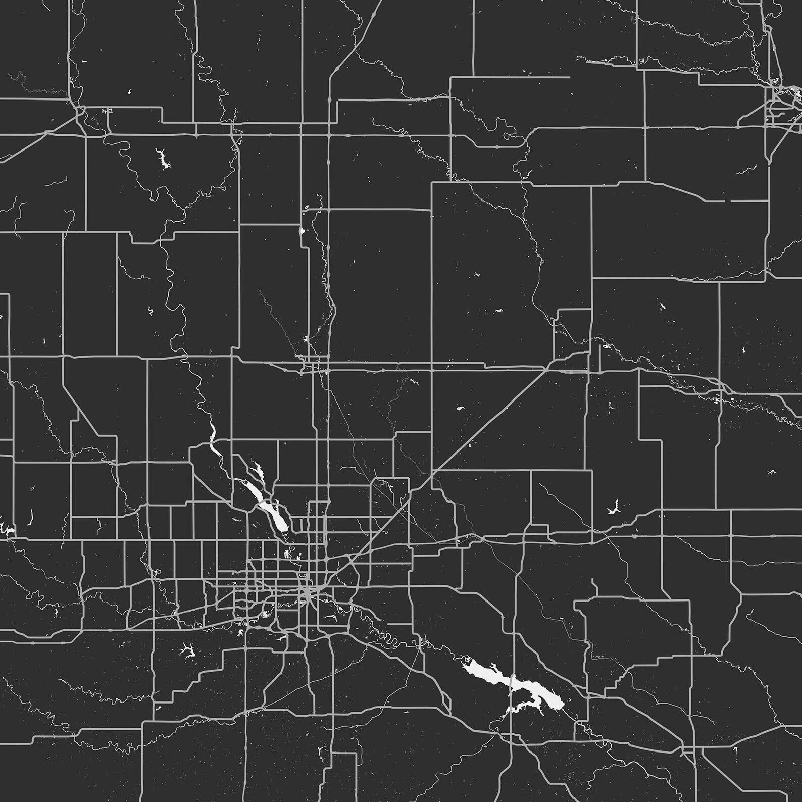 Iowa Map Print | Map of Iowa | Digital Download - Etsy