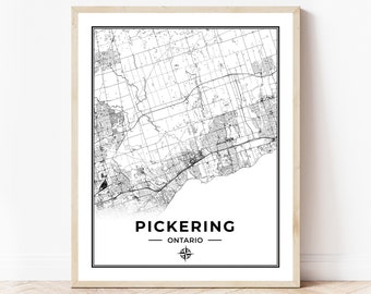 Pickering Map Print - Etsy