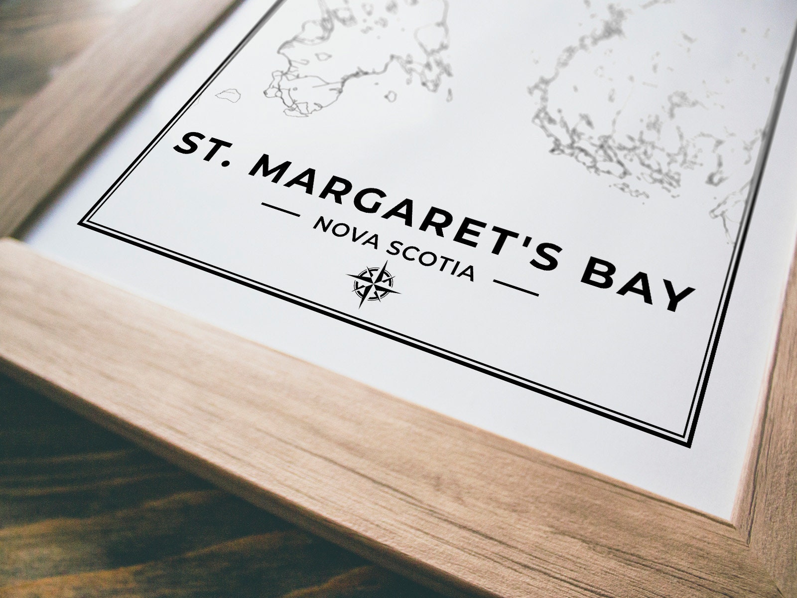 St. Margaret's Bay Map Print Map of St. Margaret's | Etsy