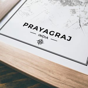 Prayagraj Map Print | Map of Prayagraj India | Digital Download - Etsy