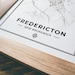 Fredericton Map Print | Map of Fredericton New Brunswick | Black ...