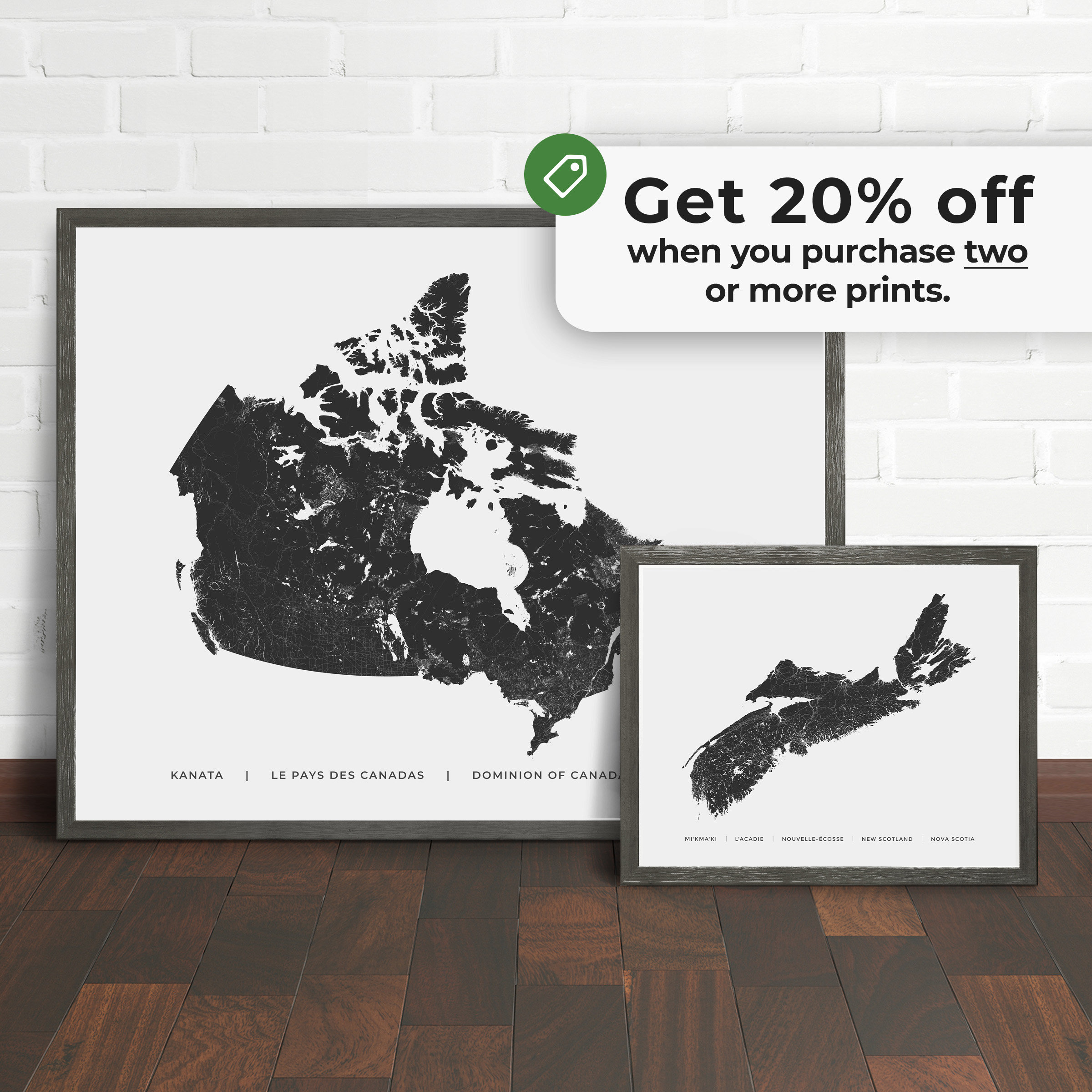 Canadian Heritage Map Print Map of Canada | Etsy