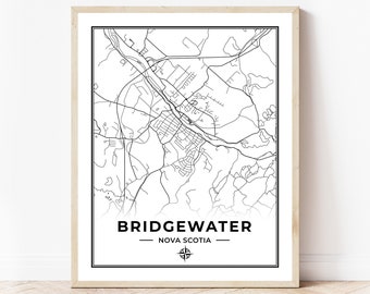 Bridgewater Map - Etsy