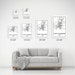 Port Colborne Map Print | Map of Port Colborne Ontario | Black & White ...