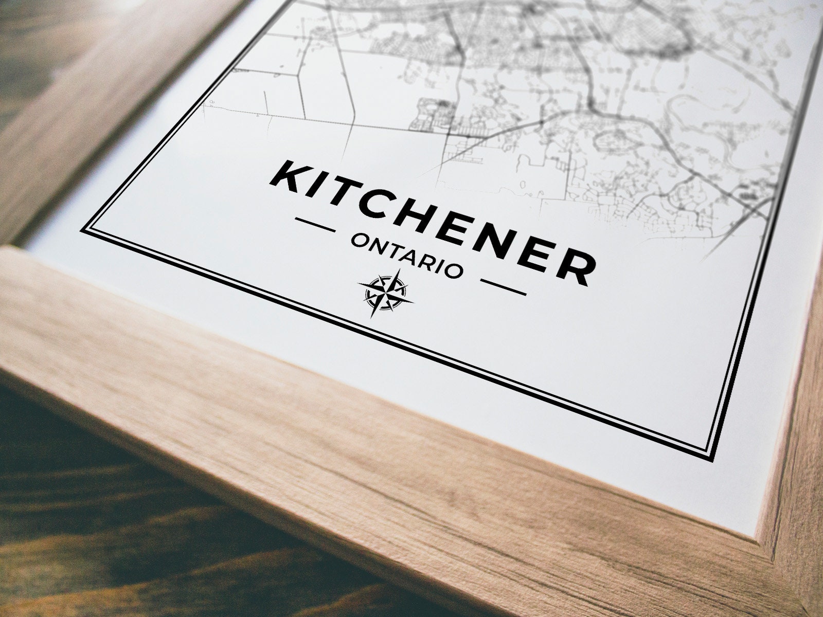 Kitchener-waterloo Map Print Map of Kitchener-waterloo - Etsy