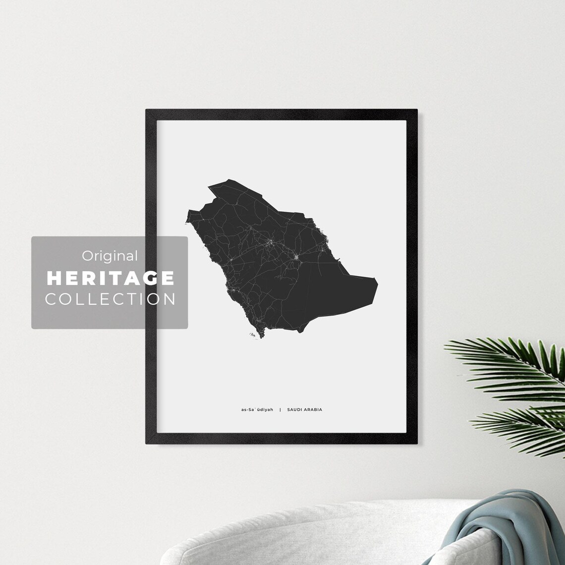 Saudi Arabia Map Print | Map of Saudi Arabia | Digital Download - Etsy