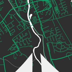 Athy Shamrock Map Print | Map of Athy Ireland | Digital Download - Etsy