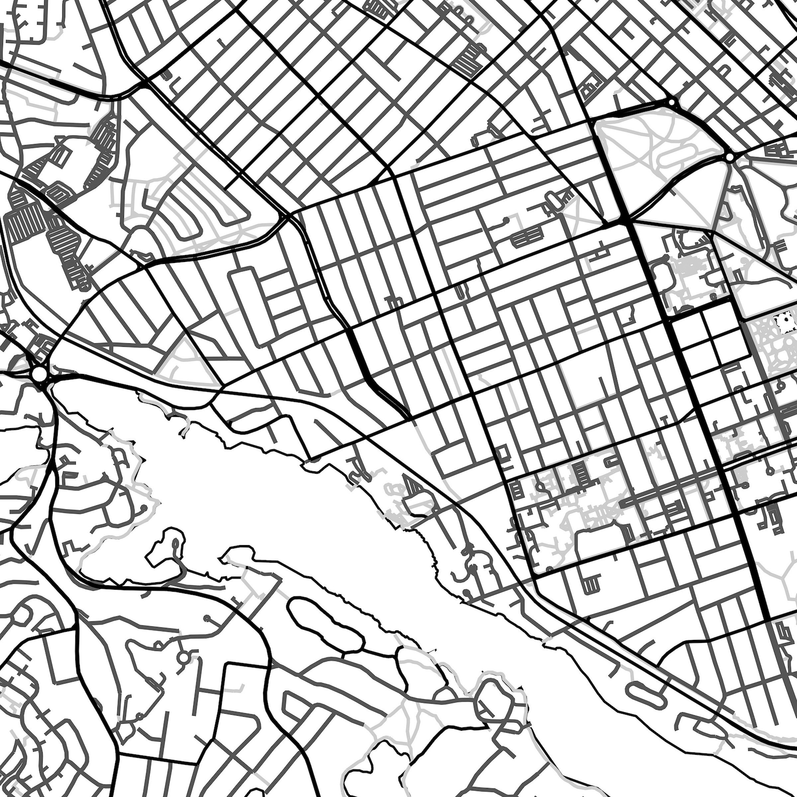 Halifax Map Print Map of Halifax Nova Scotia Black & White - Etsy Canada