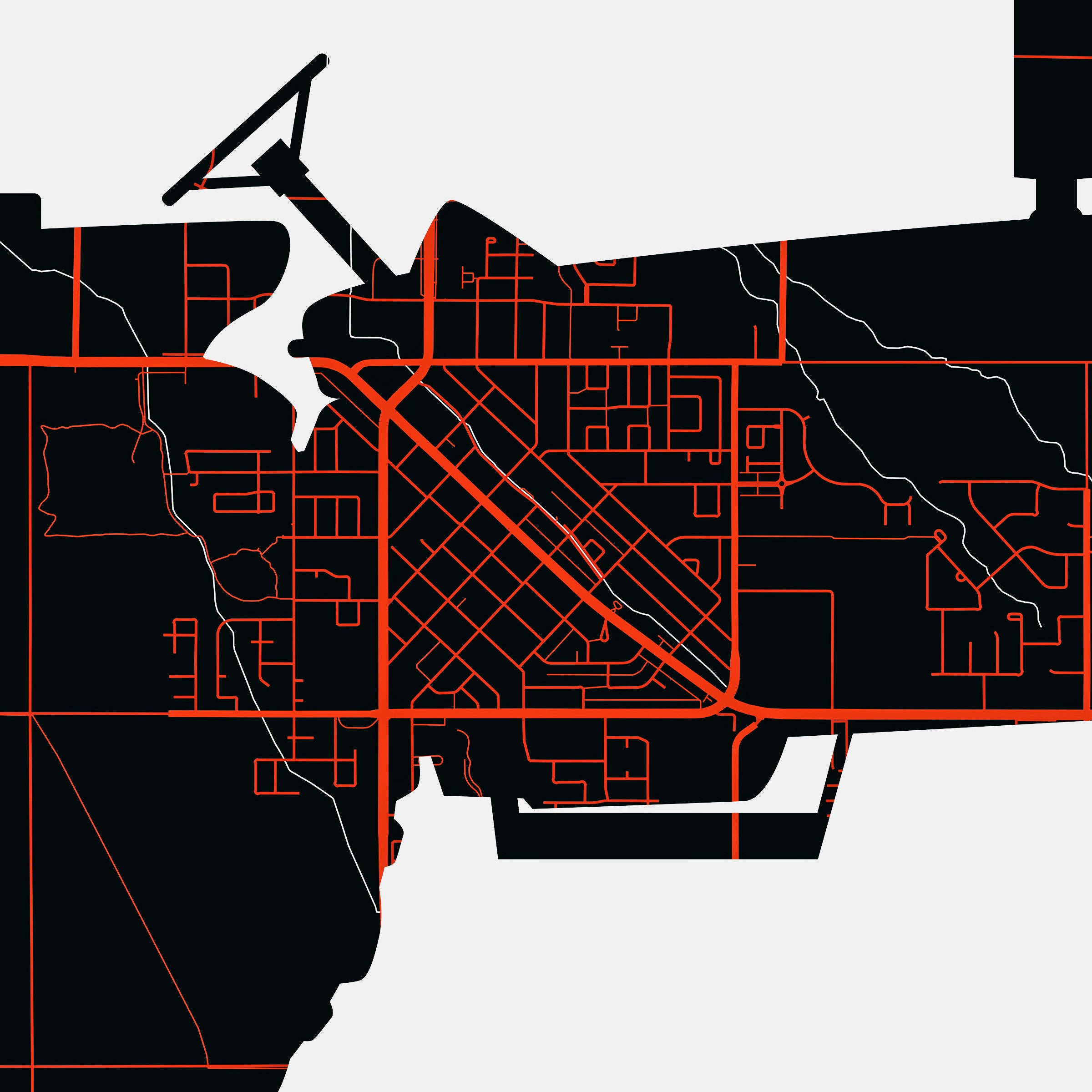 Steinbach Tractor Print | Map of Steinbach Manitoba | Digital Download ...