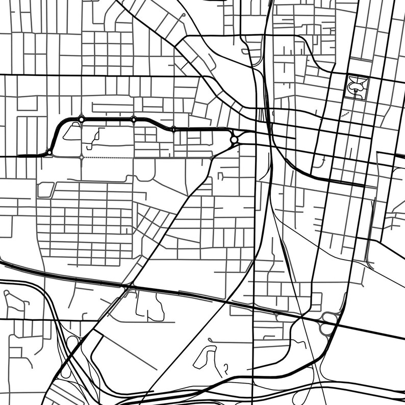 Jackson Map Print | Map of Jackson Mississippi | Digital Download - Etsy