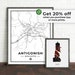 Antigonish Map Print | Map of Antigonish Nova Scotia | Black & White ...