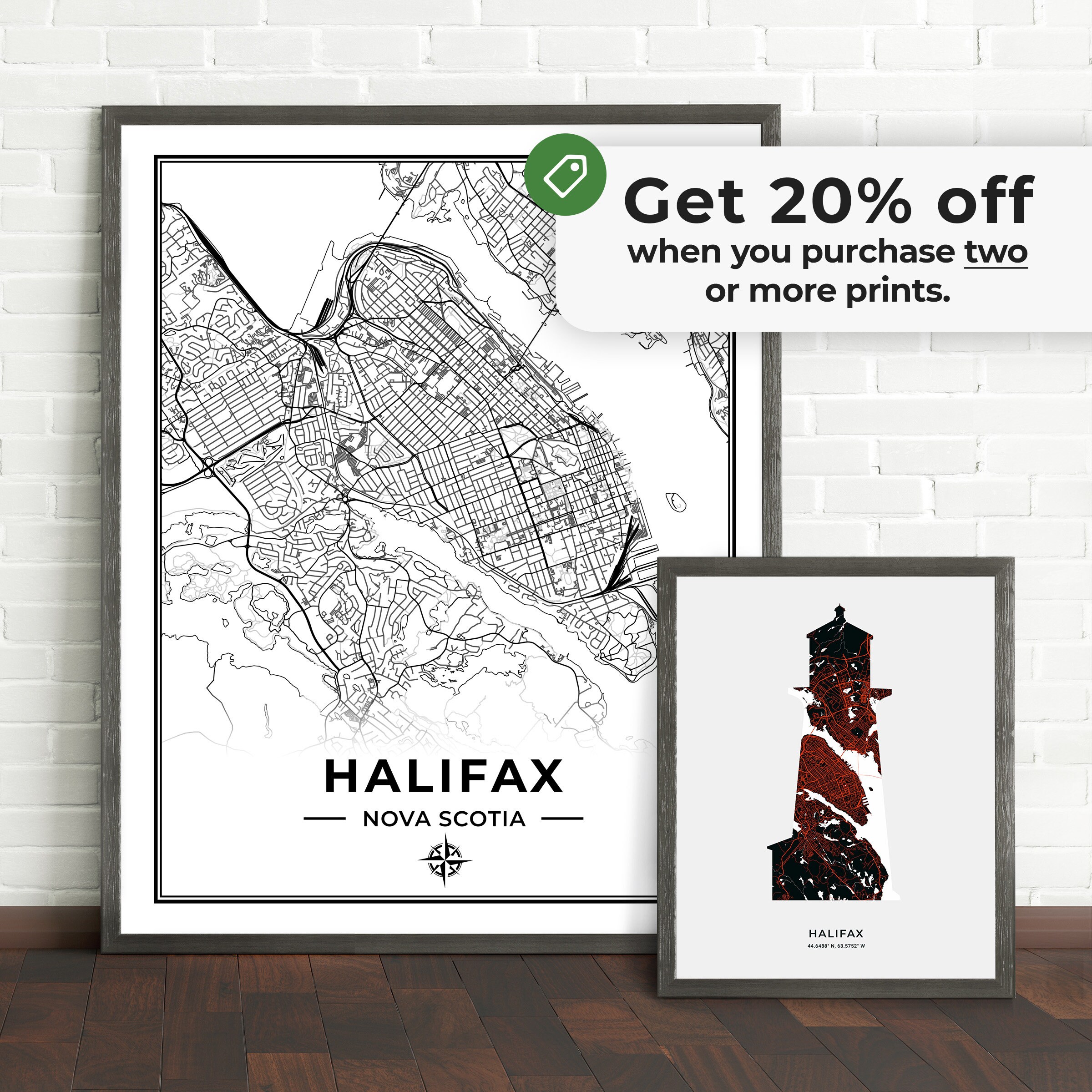 Halifax Map Print Map of Halifax Nova Scotia Black & White - Etsy Canada