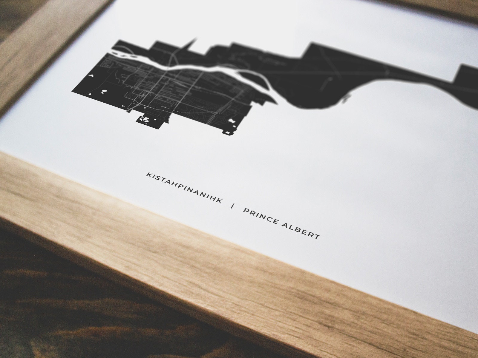 Prince Albert Heritage Map Print | Map of Prince Albert Saskatchewan ...