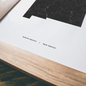 New Mexico Map Print | Map of New Mexico | Digital Download - Etsy
