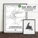 Carbonear Map Print Map of Carbonear Newfoundland Black & White Digital ...