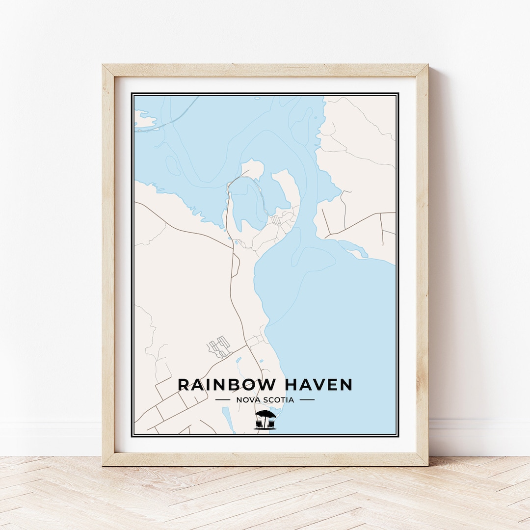 Rainbow Haven Map Print Map of Rainbow Haven - Etsy