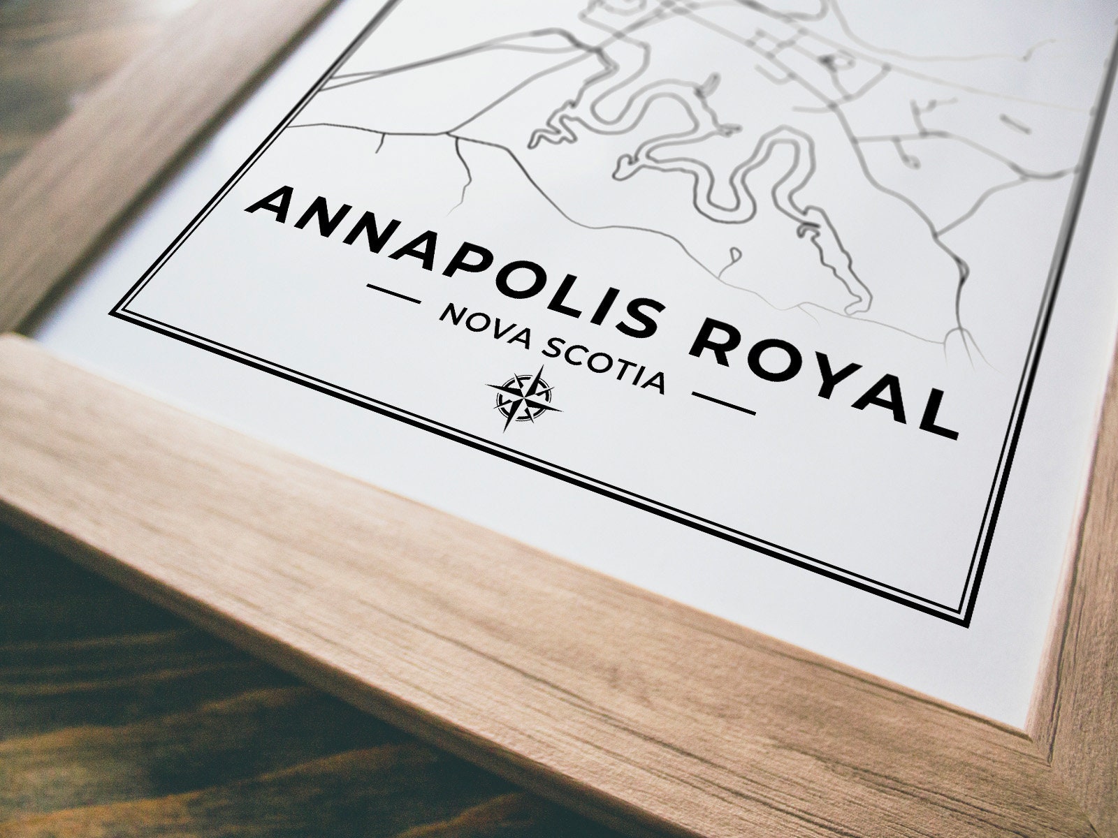 Annapolis Royal Map Print Map of Annapolis Royal Nova Scotia | Etsy